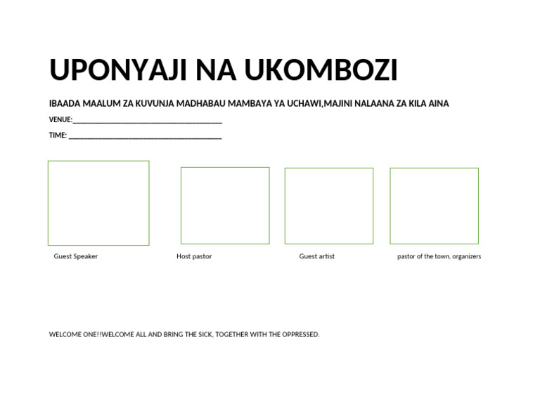 Uponyaji Na Ukombozi | PDF