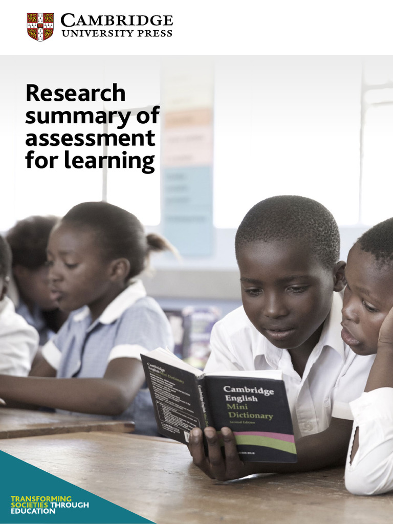 Assessment For Learning Report | PDF | Educational Assessment | Career ...