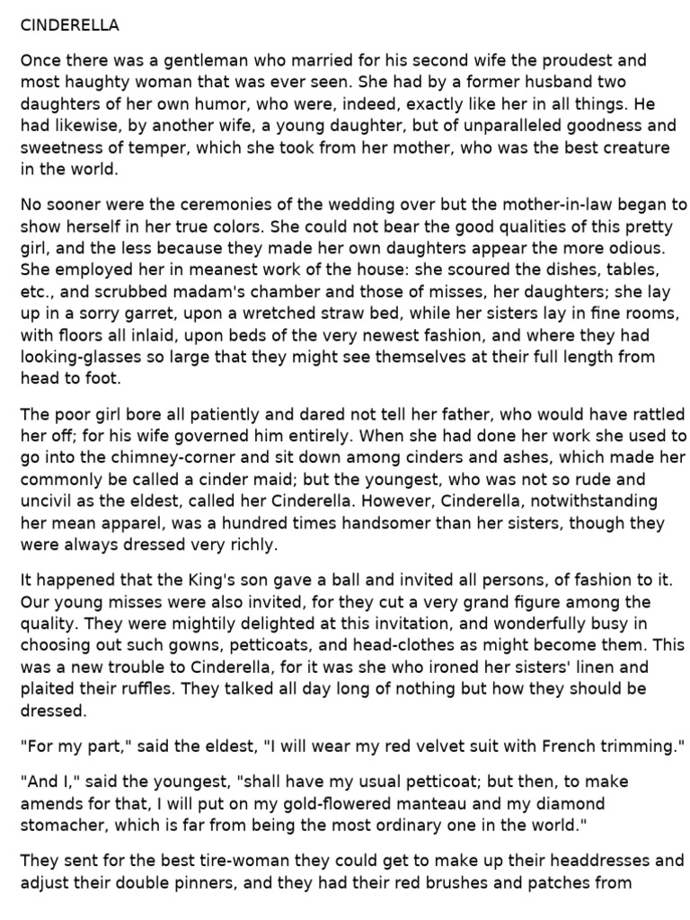 CINDERELLA | PDF