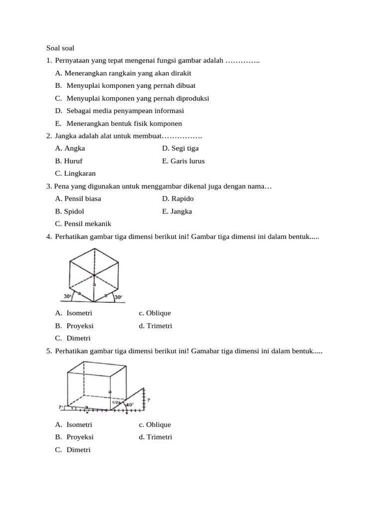 Soal Dasar2 Dpib | PDF