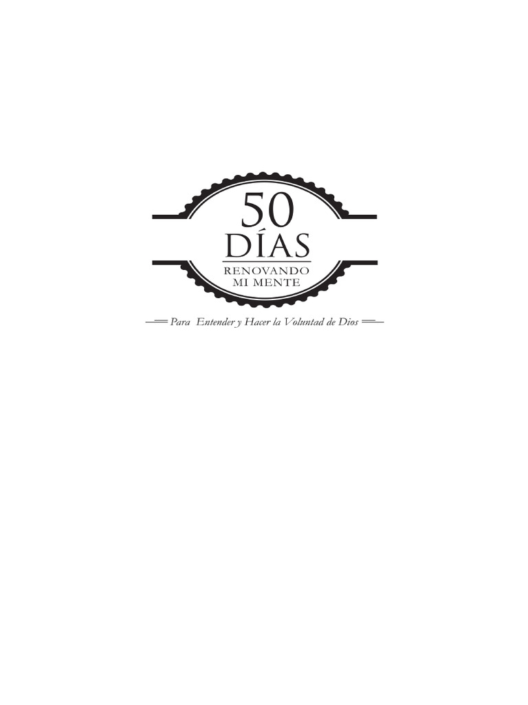 50 Días de Renovación Mental | PDF | Víspera | Relaciones personales ...