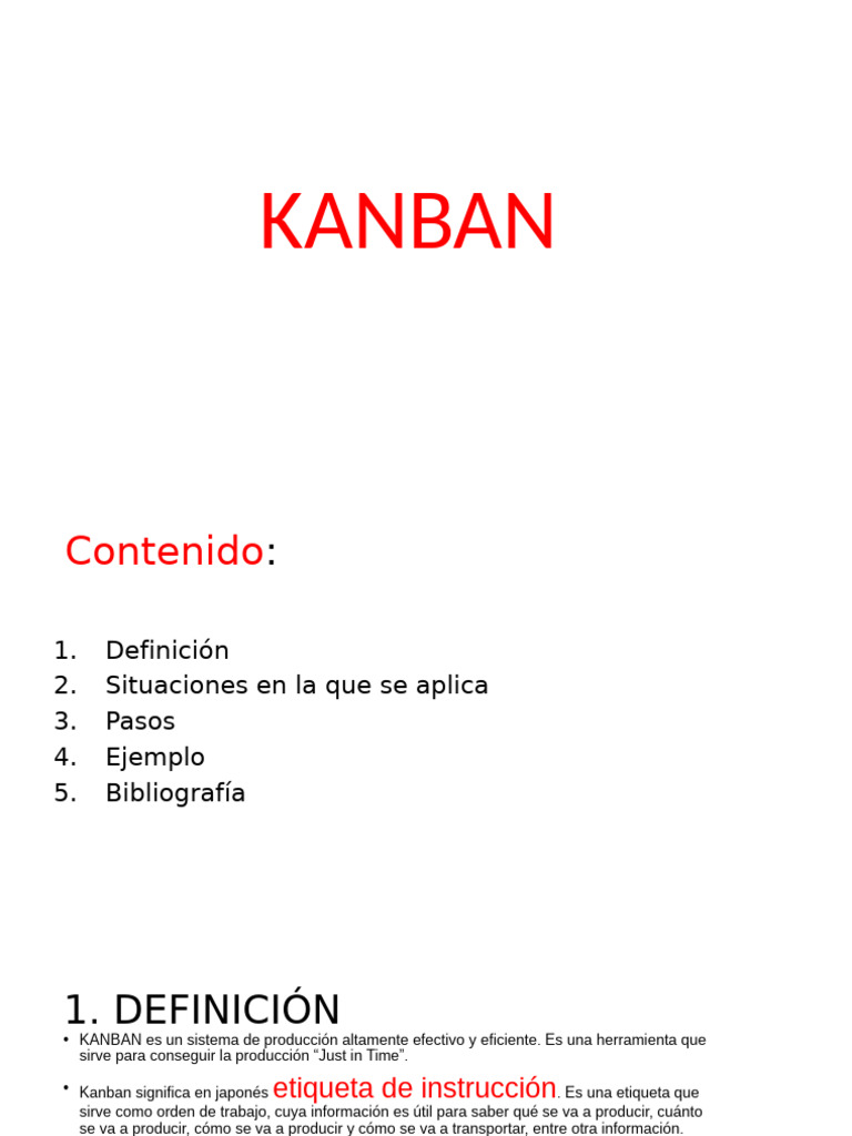 1 Kanban | PDF