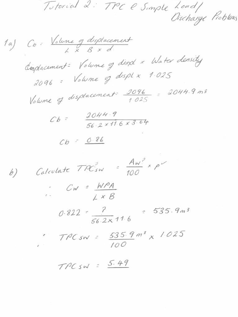 Tutorial 2 TPC and Simple LoadDischarge Problems | PDF