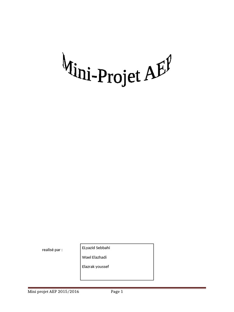 Mini Projet | PDF