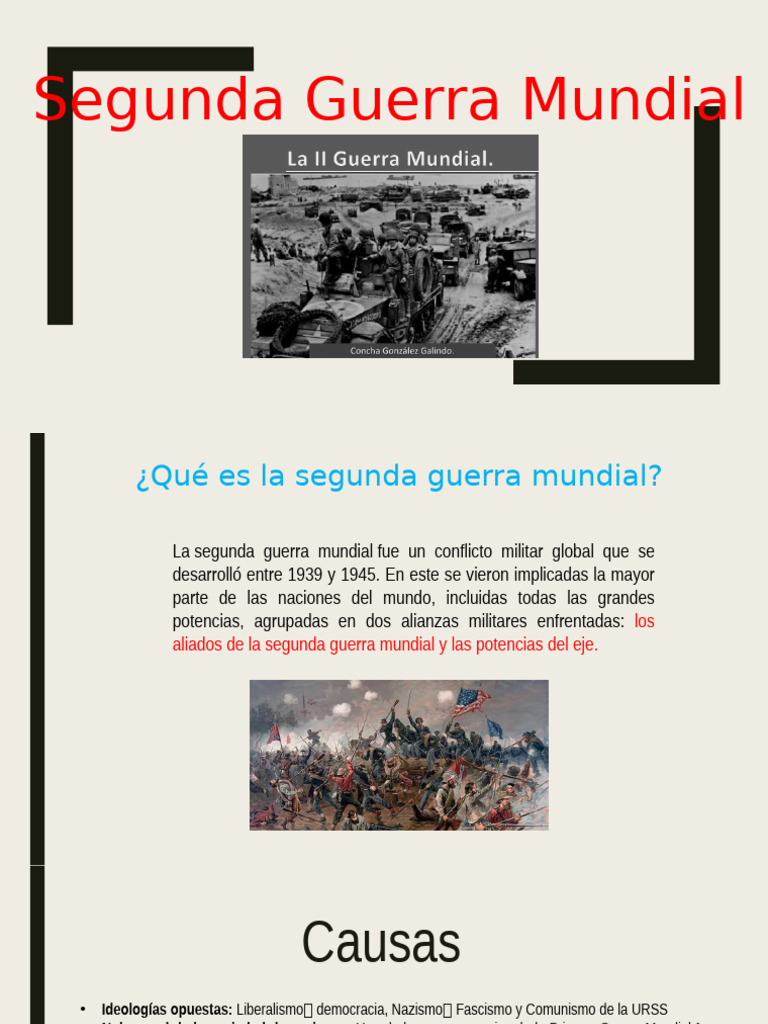 Causas y Desarrollo de la Segunda Guerra Mundial | PDF | Alemania nazi ...