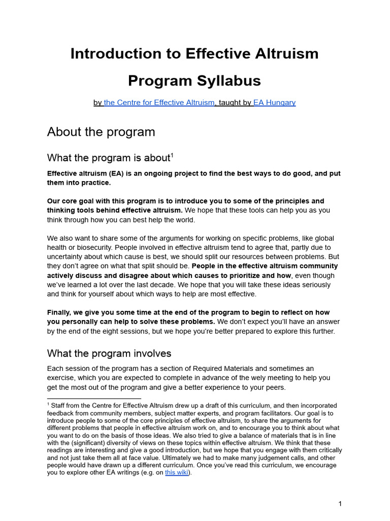 EA Intro Curriculum - 2024 Spring-Summer (At-Home) | PDF