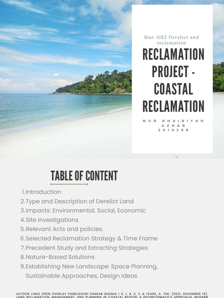 COASTAL RECLAMATION | PDF