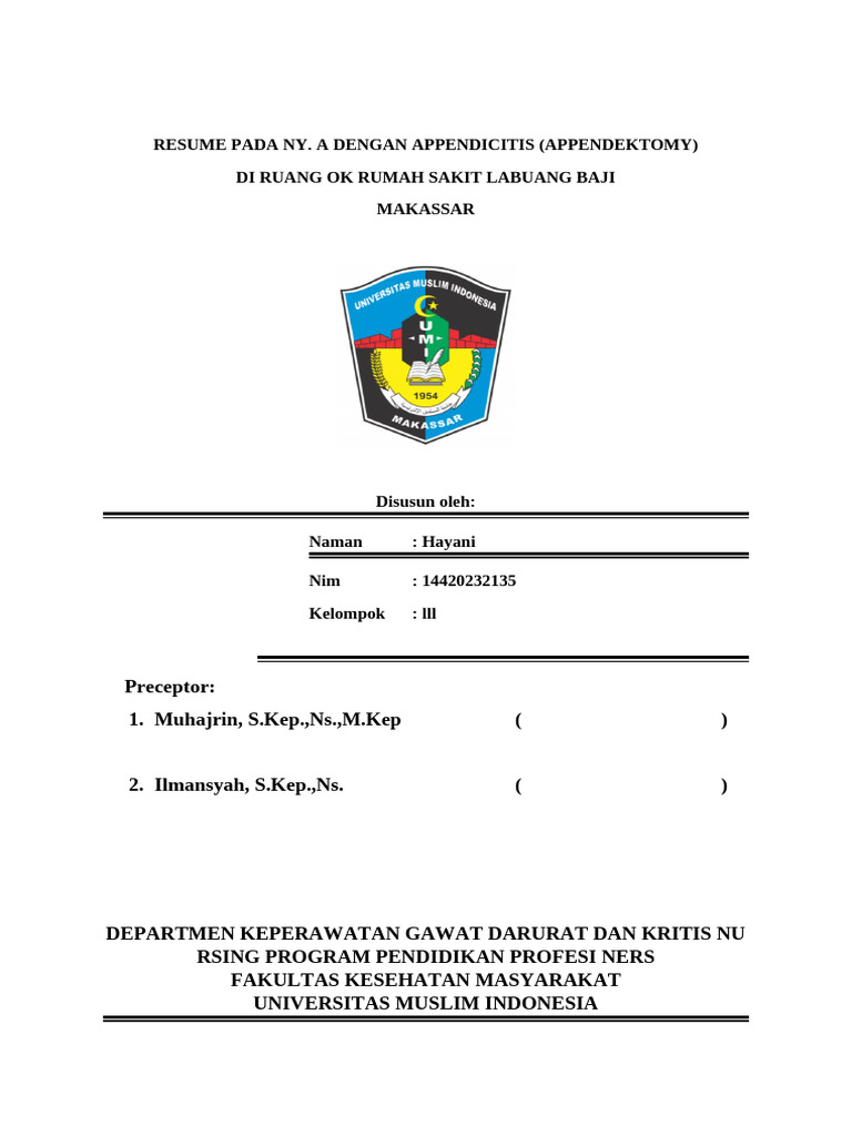 RESUME RUANG O.K | PDF