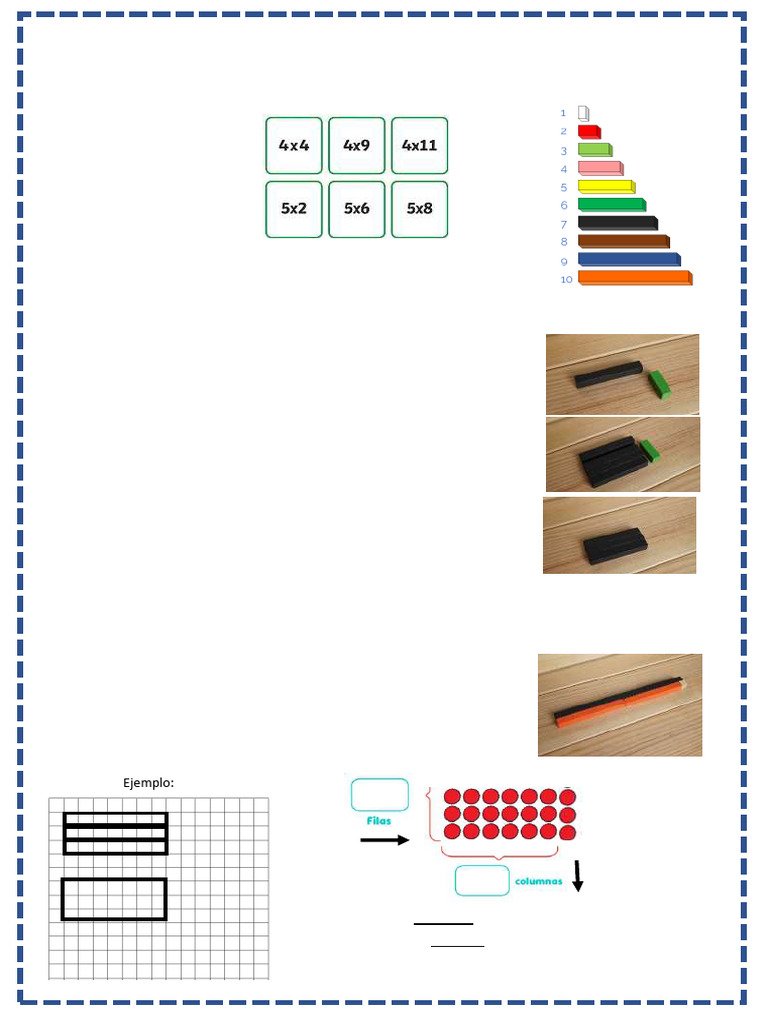 Juego Multiplicando Con Regletas | PDF