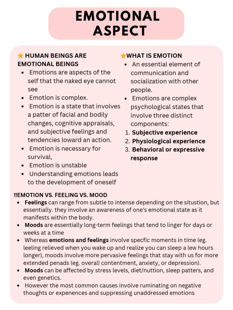 Emotion Aspects | PDF