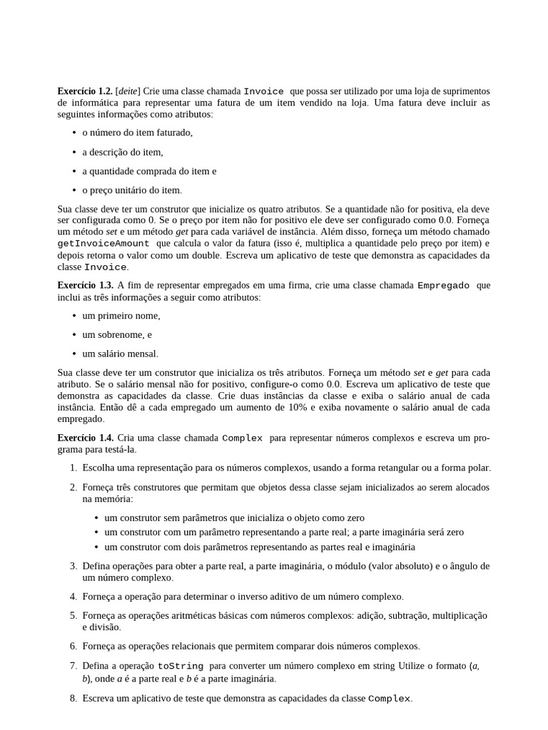 Lista 02 | PDF