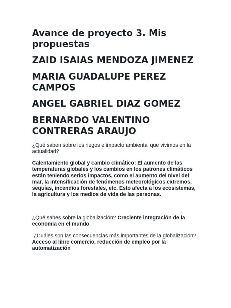 Avance de Proyecto 3 | PDF