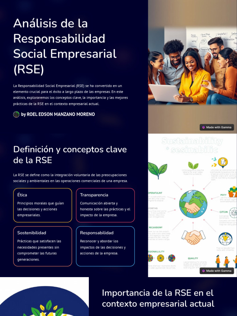 Analisis de La Responsabilidad Social Empresarial RSE | PDF