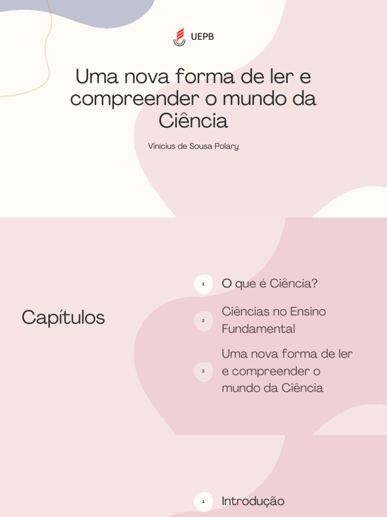 Uma Nova Forma de Ler e Compreender o Mundo Da Ciência | PDF