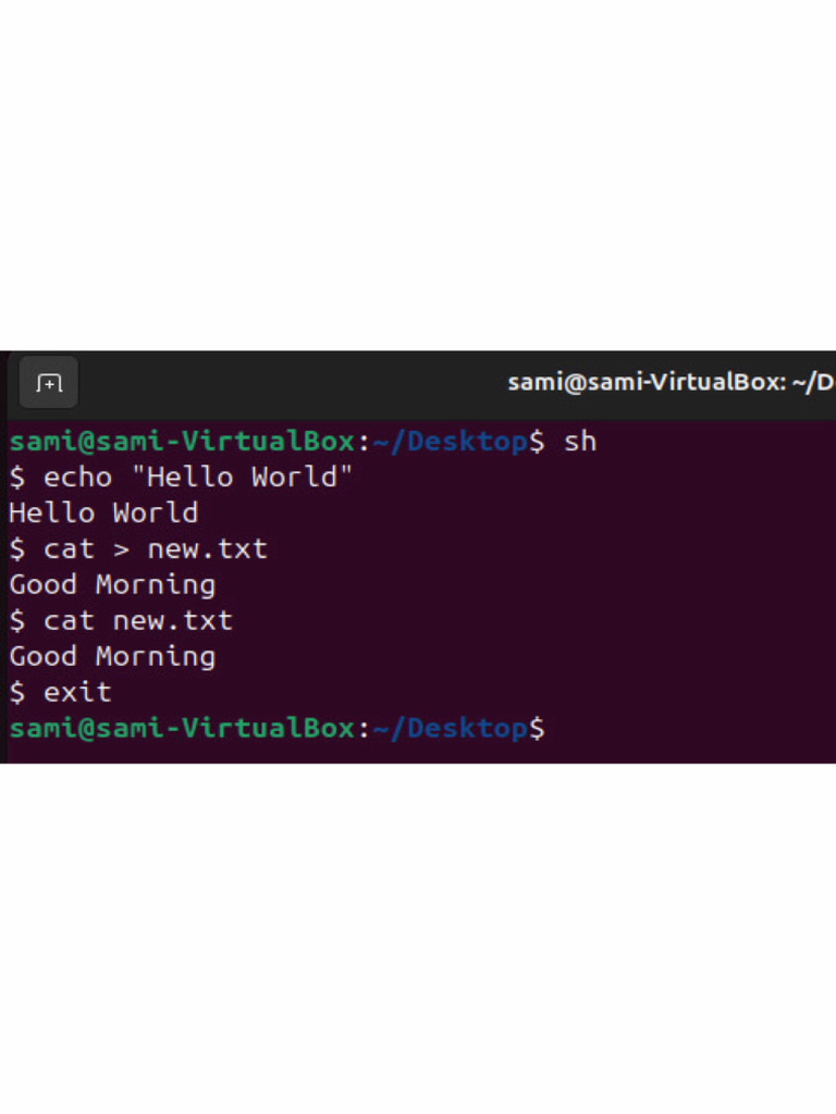 Linux Practical No . 6 Output | PDF