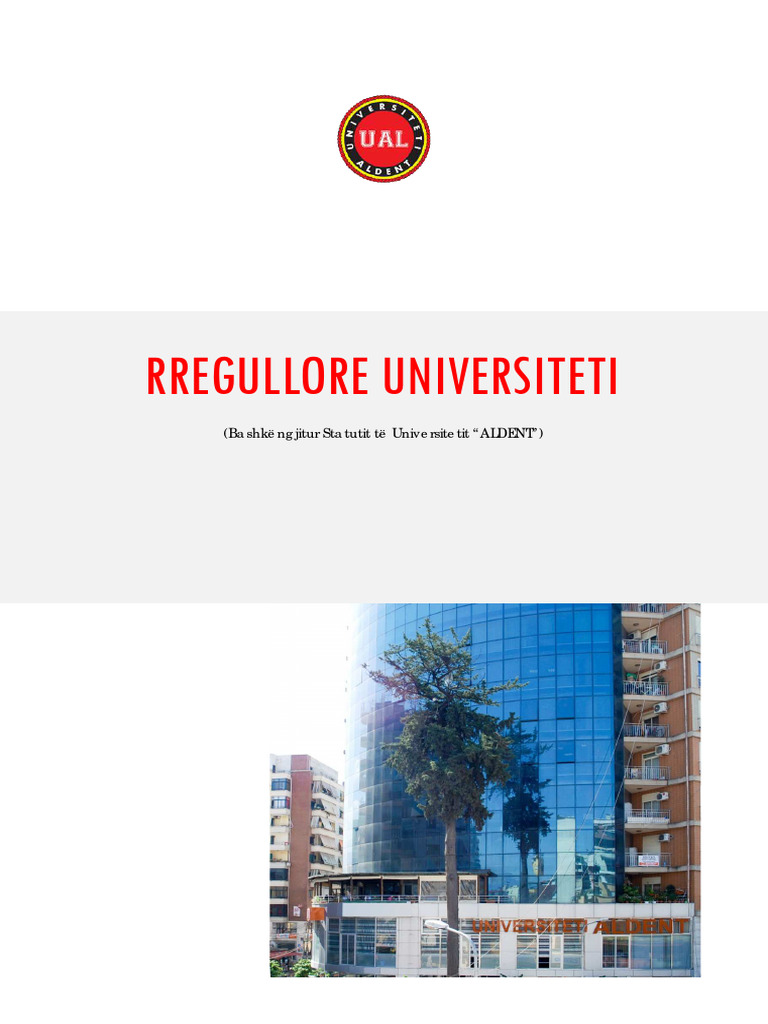 Rregullore Universiteti Aldent | PDF