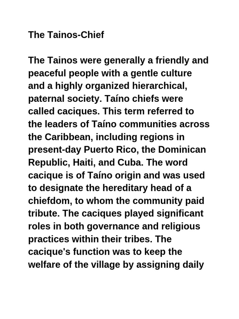 Tainos | PDF