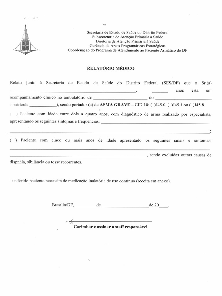Formulario Asma | PDF