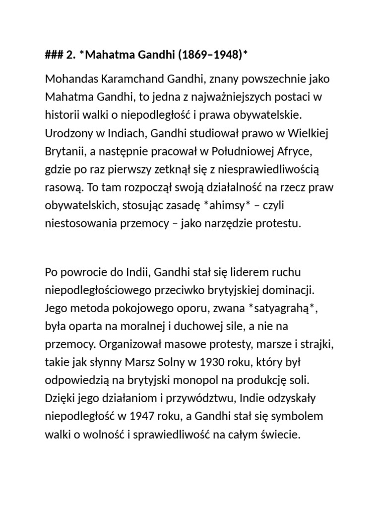 Mahatma Gandhi | PDF | Politics