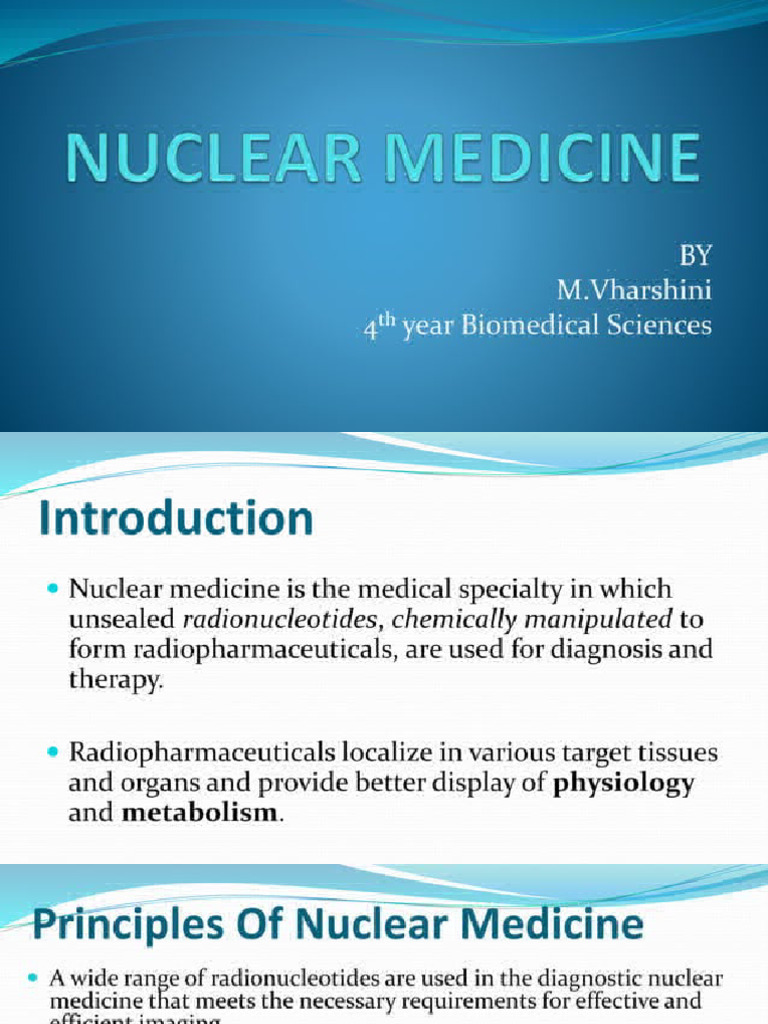 NUCLEAR MEDICINE | PDF
