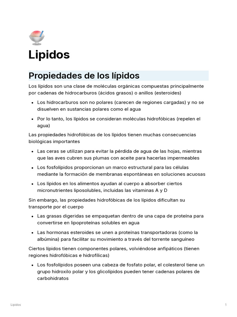 Lipidos | PDF