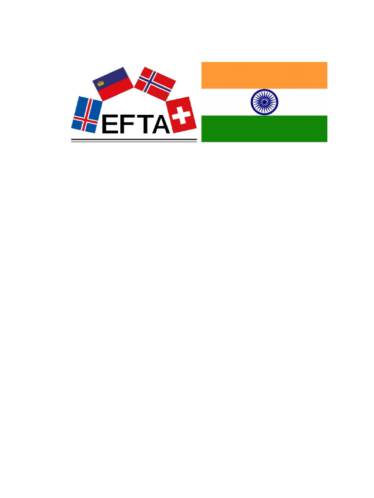 India - EFTA - Agreements | PDF