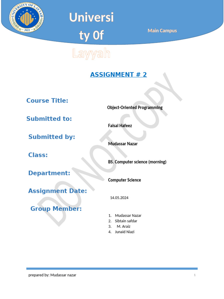 Assignment # 2-3 | PDF