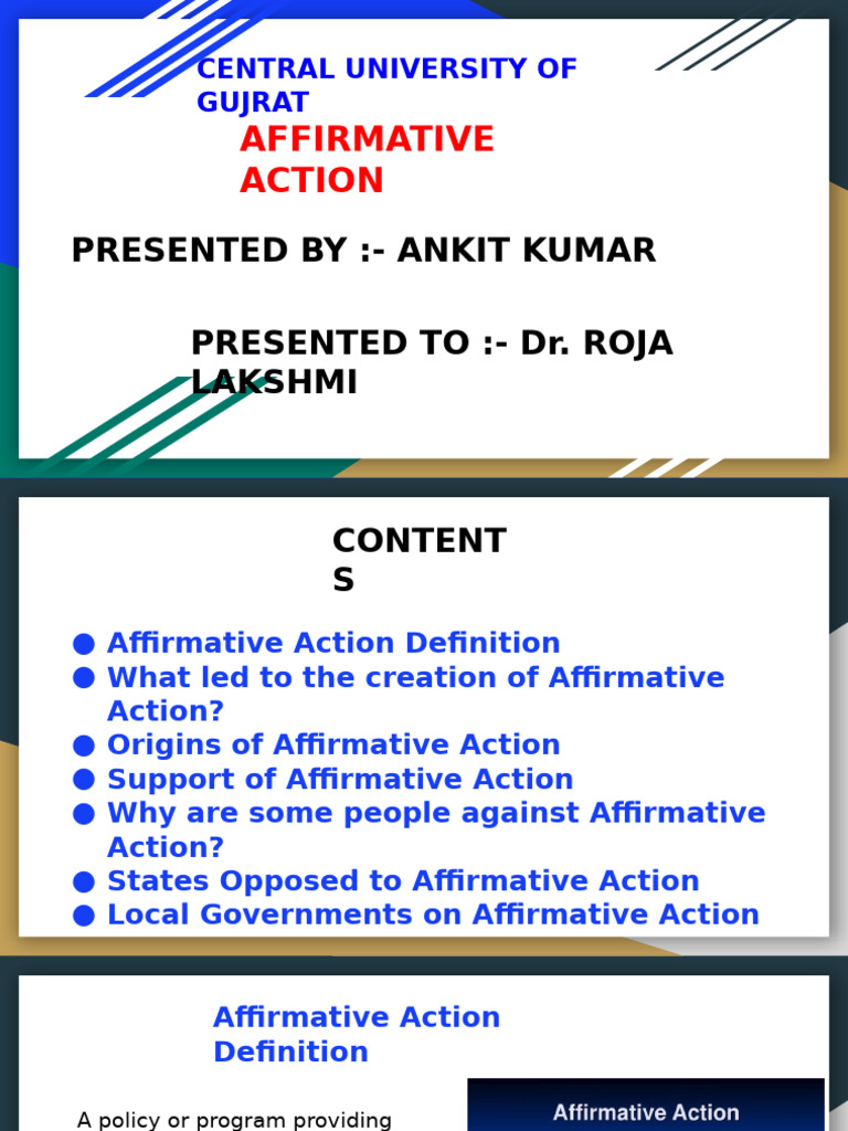 AFFIRMATIVE ACTION | PDF