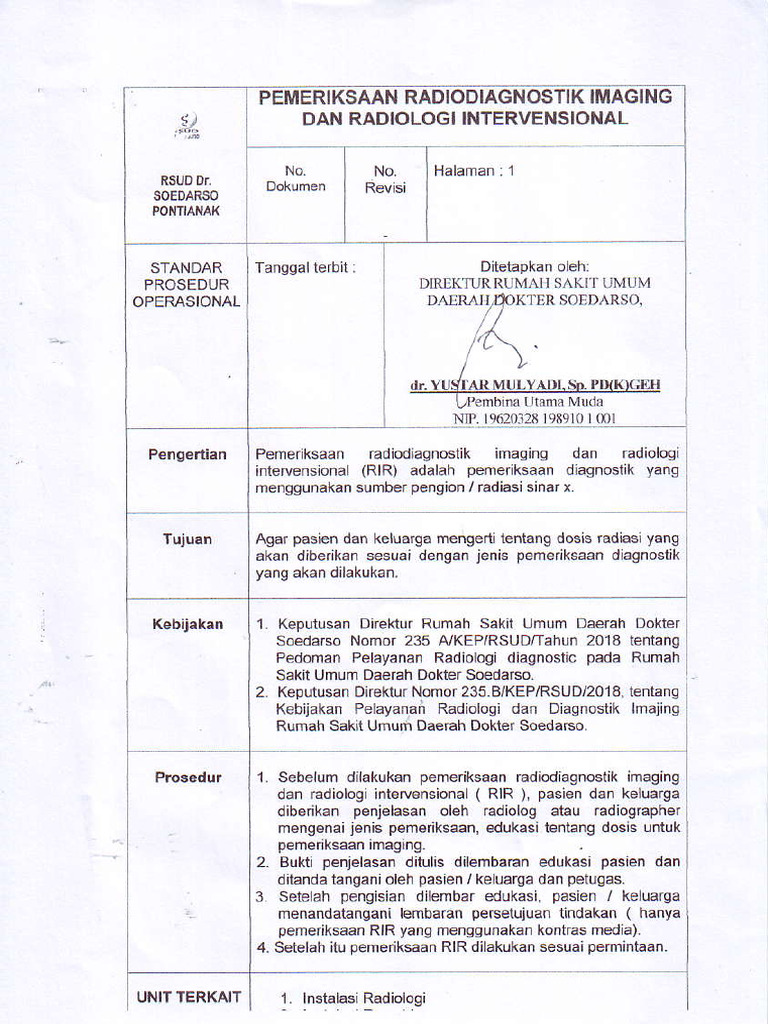 Sop-7.-Pemeriksaan-Radiodiagnostik-Imaging-Dan-Radiologi-Intervensional ...