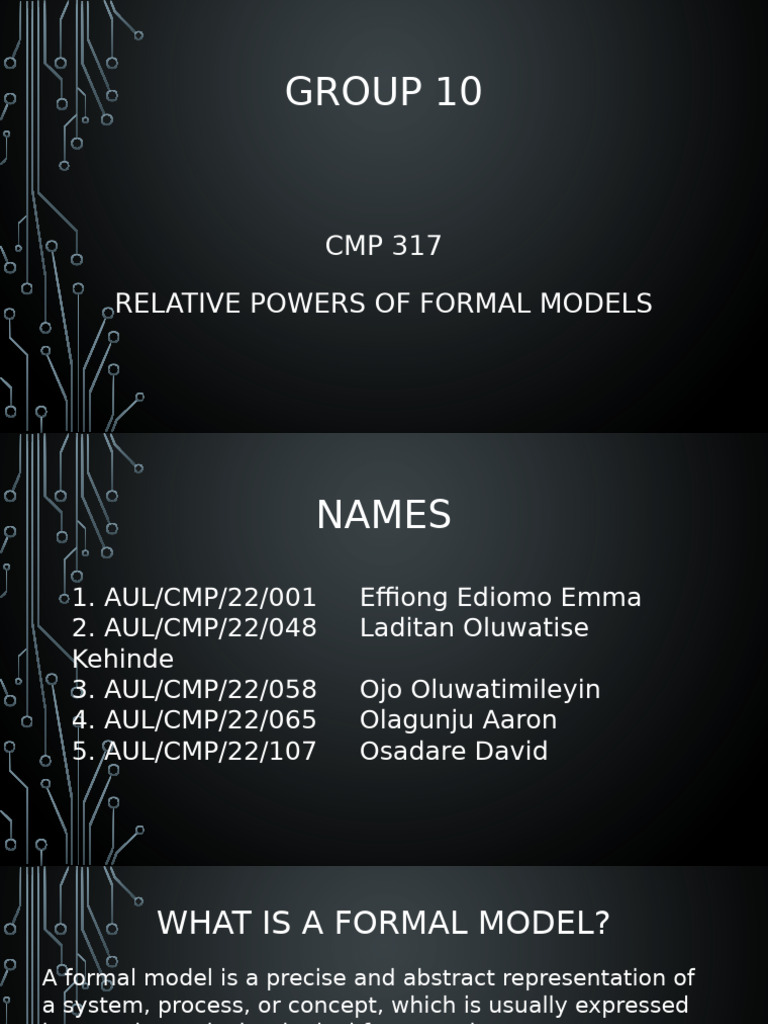 Relative Powers of Formal Models - R | PDF