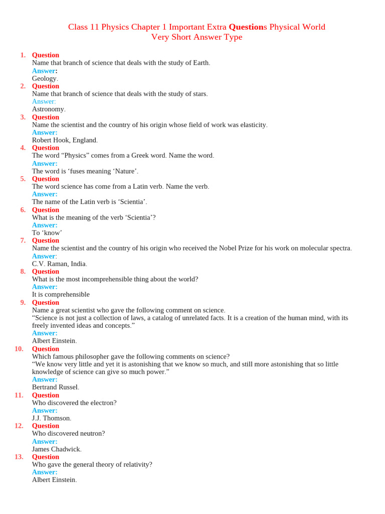 Physical World | PDF