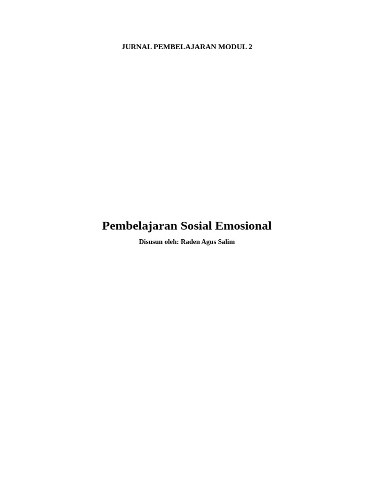Jurnal Pembelajaran Modul 2 | PDF