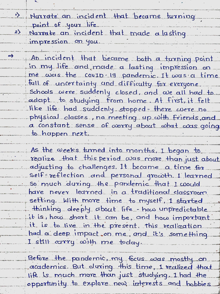 Narration Examples | PDF