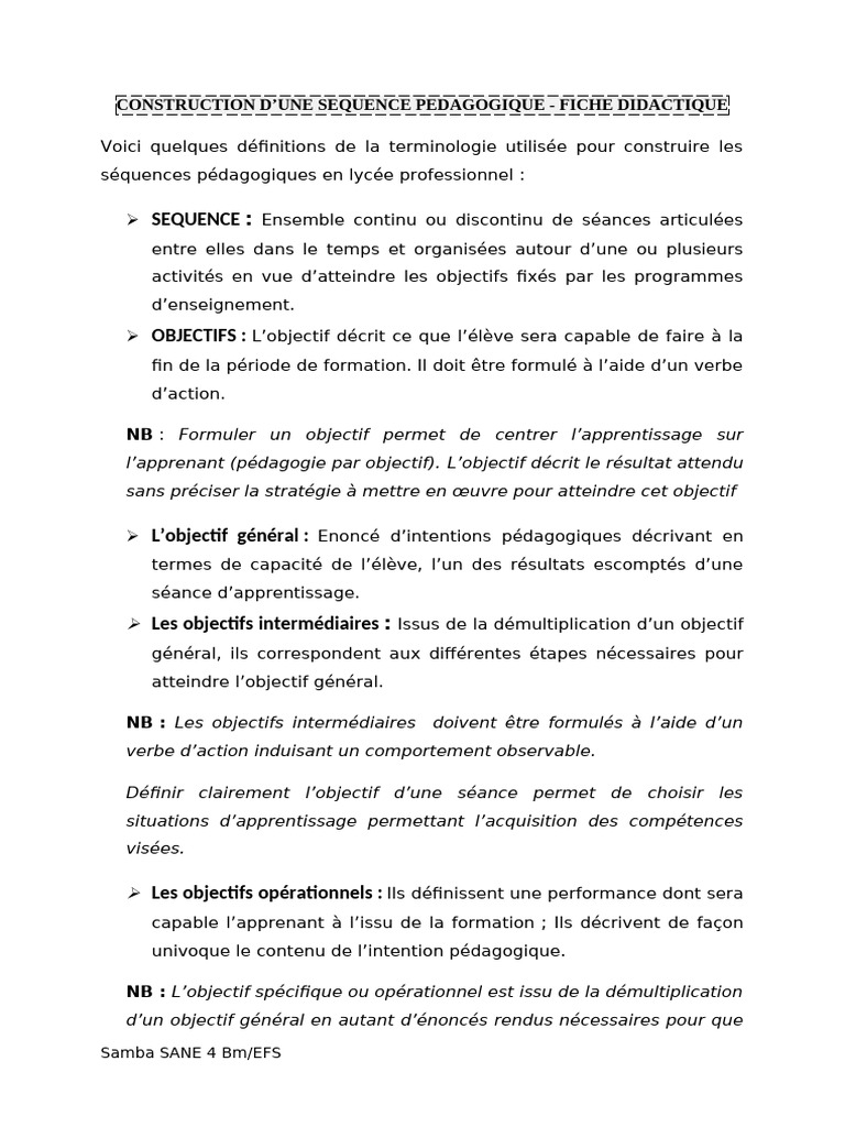 Construction Seq Peda | PDF