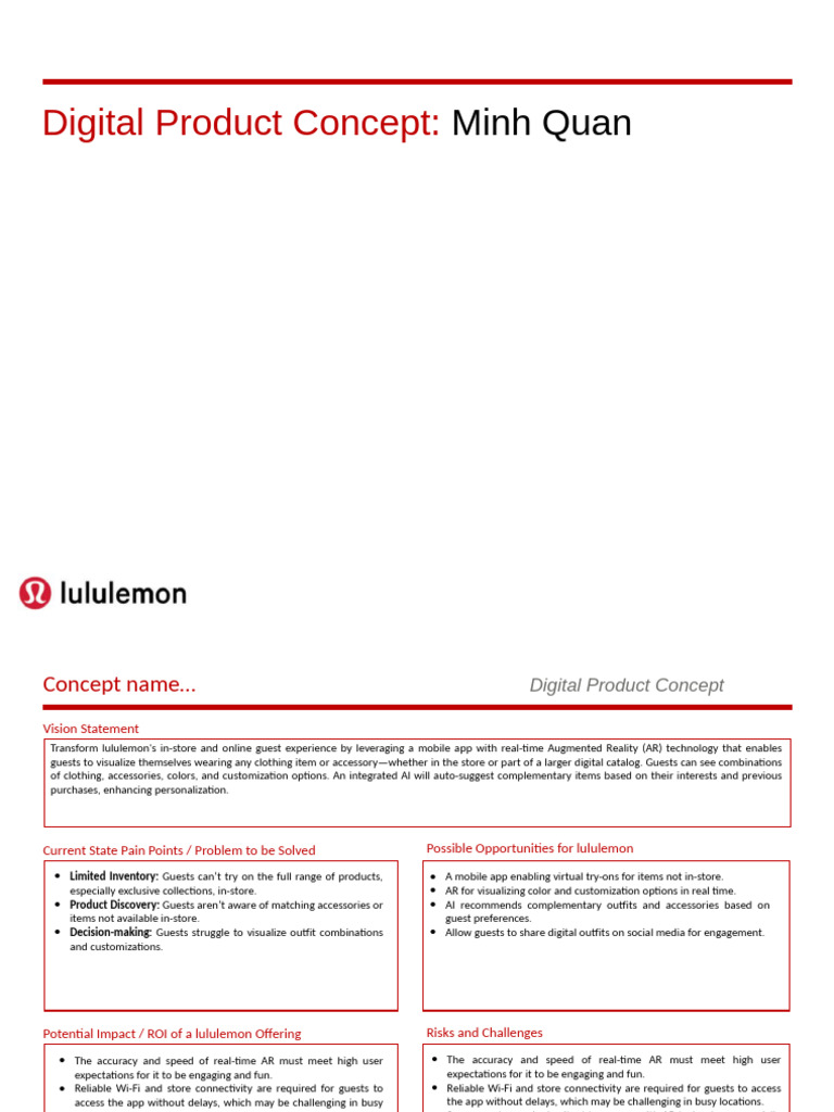 Digital Product Concept Template | PDF