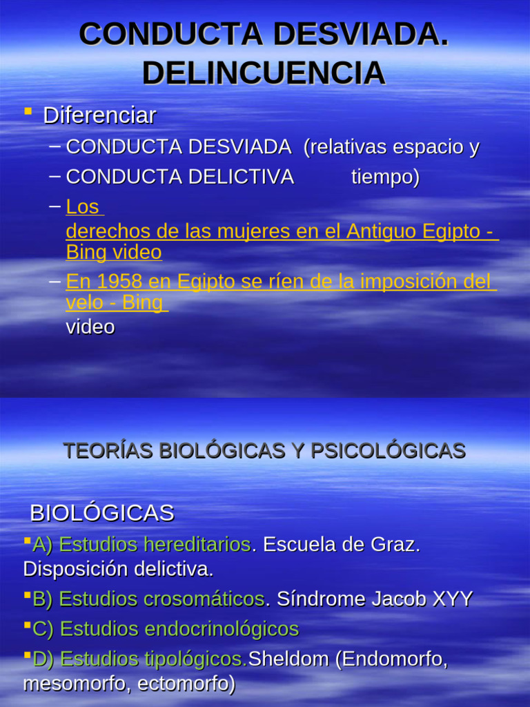 Conducta Desviada 2022 | PDF