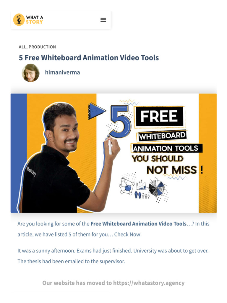 5 Free Whiteboard Animation Video Tools | PDF