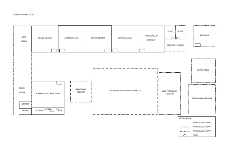 Rencana Denah TK 2d | PDF