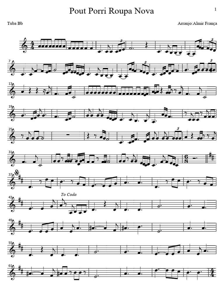 PDF Pou Porri Roupa Nova Tuba | PDF