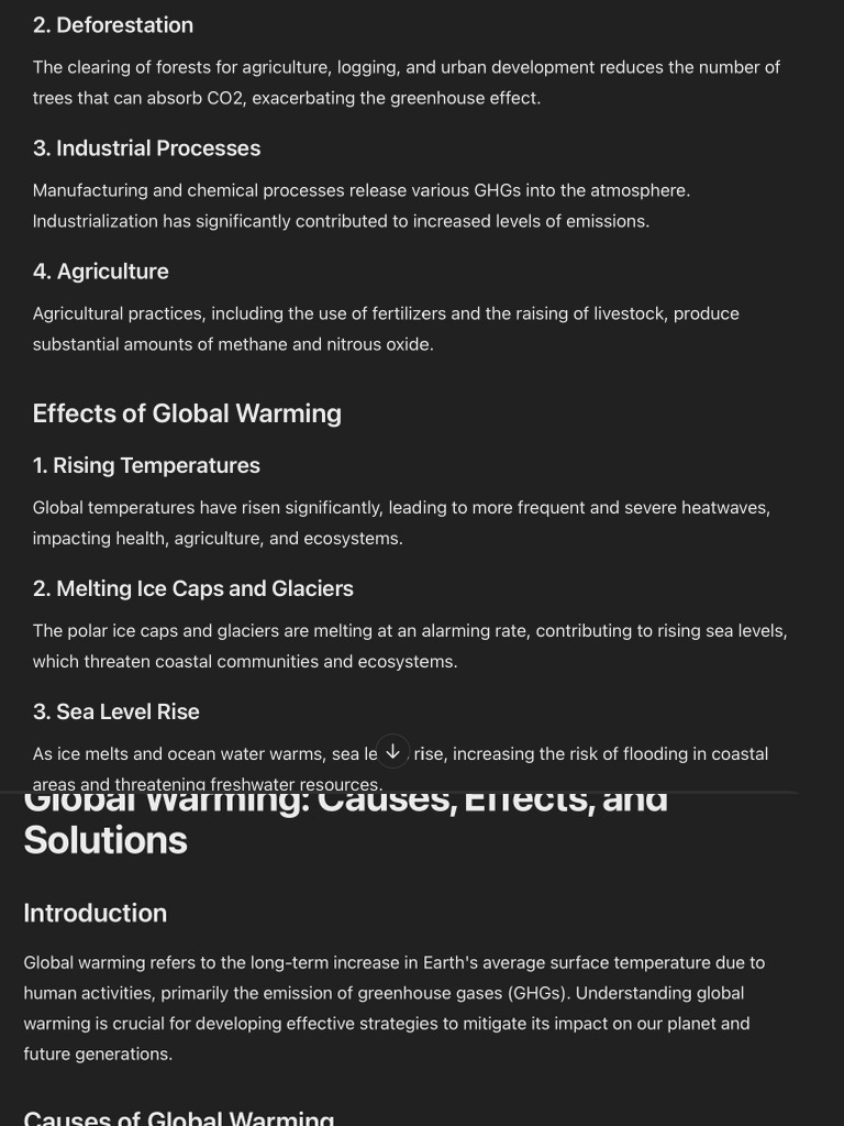 Global Warming | PDF