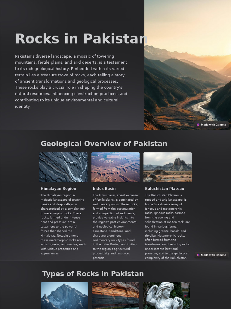 Rocks in Pakistan | PDF