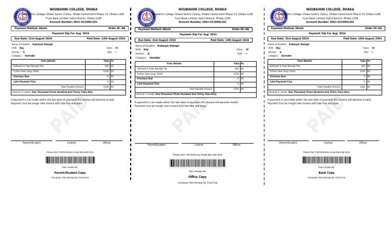 Student Fee | PDF