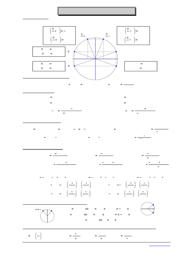 FORMULES TRIGO | PDF