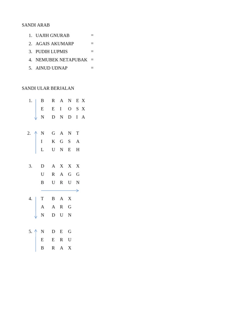 Soal Sandi | PDF