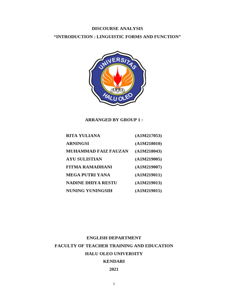 Group 1 Discourse Analysis | PDF
