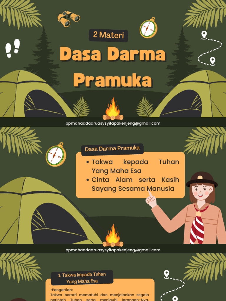 Materi Dasa Darma Pramuka SMPSMA Muhammadiyah Pakenjeng | PDF