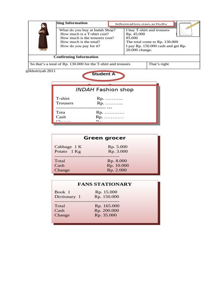 Information Gap Activity | PDF