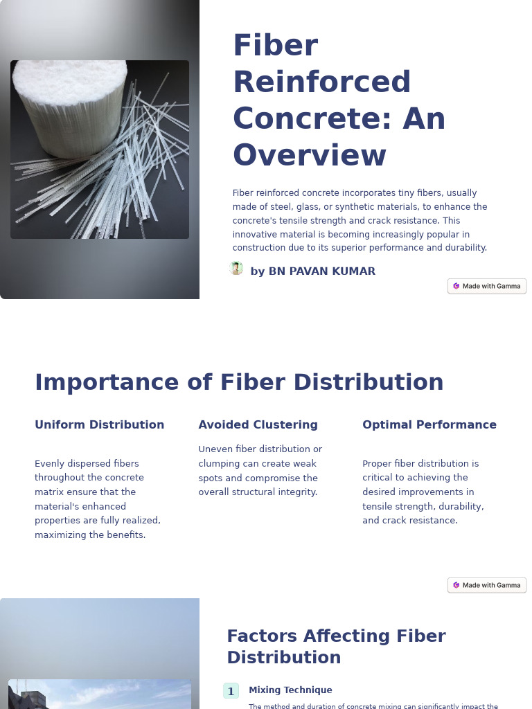 Fiber Reinforced Concrete an Overview | PDF