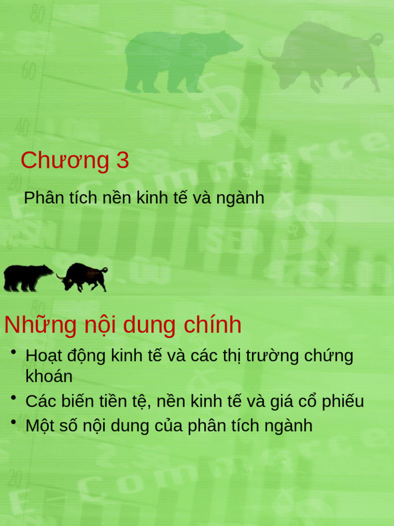 Bai Giang Quan Tri Danh Muc Dau Tu Chuong 3 Phan Tich Nen Kinh Te Va Nganh | PDF