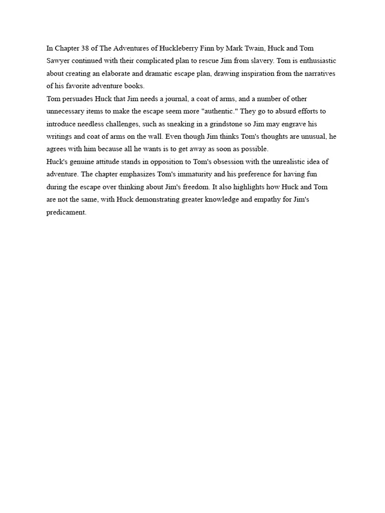 Chapter 38 of The Adventures of Huckleberry Finn | PDF